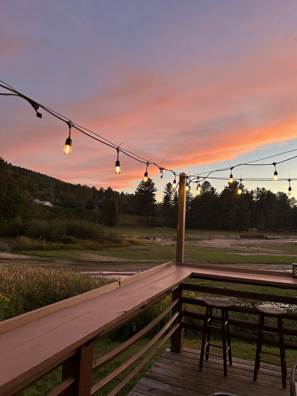 Viewing Party on the Deck – Long Lake Diner – Long Lake